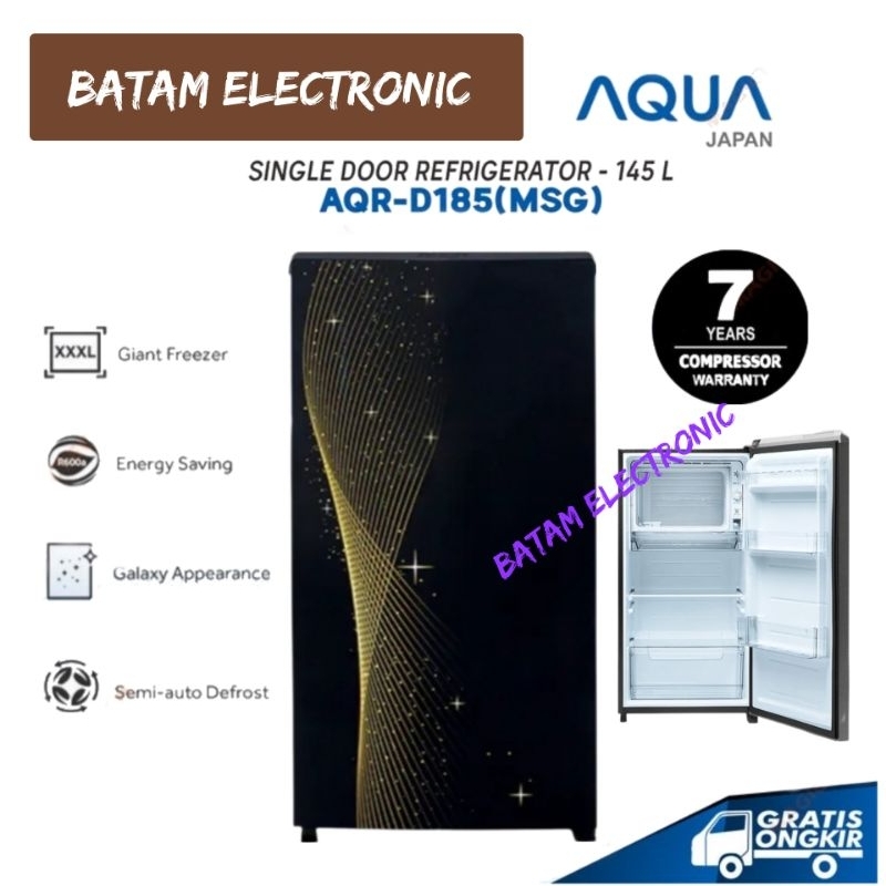 Jual KULKAS AQUA 1 PINTU AQR-D185-MSG / AQR-D185 GIANT FREEZER - 145L | Shopee Indonesia