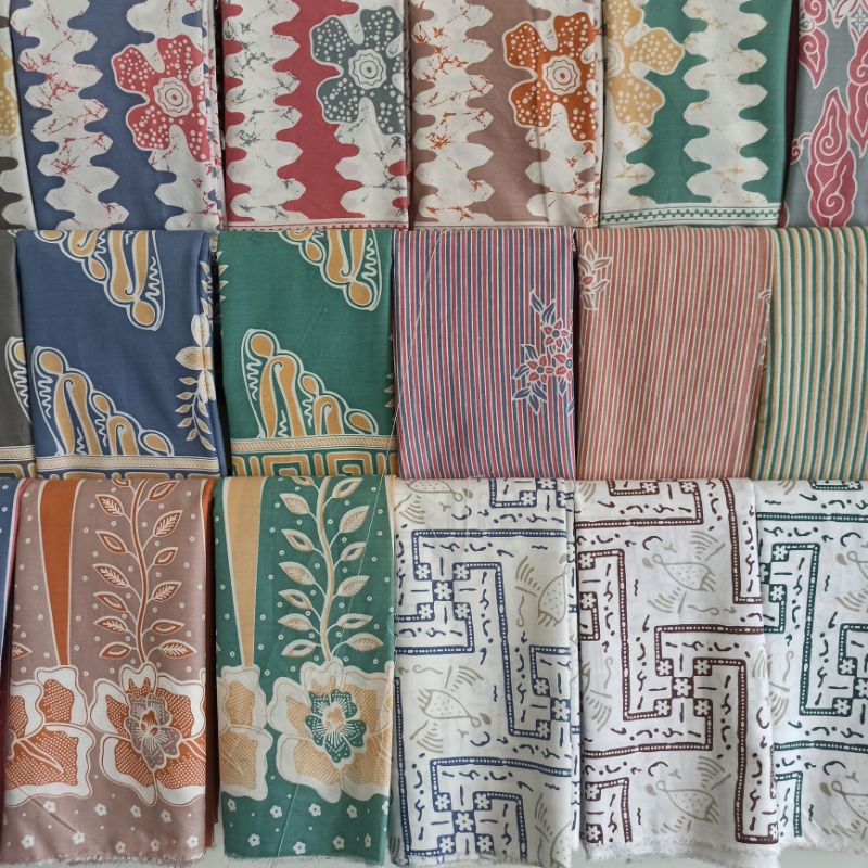 Jual CF kain batik soft motif garutan bahan batik bahan teteron Rayon ...