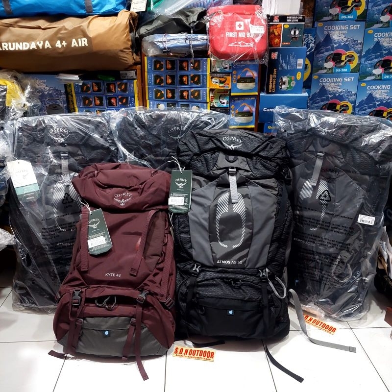 Jual OSPREY ATMOS AG 50 65 KYTE 48 S22 RENN AURA 50 ORIGINAL BNWT OUTLIVE ORI ASLI CARRIER ...