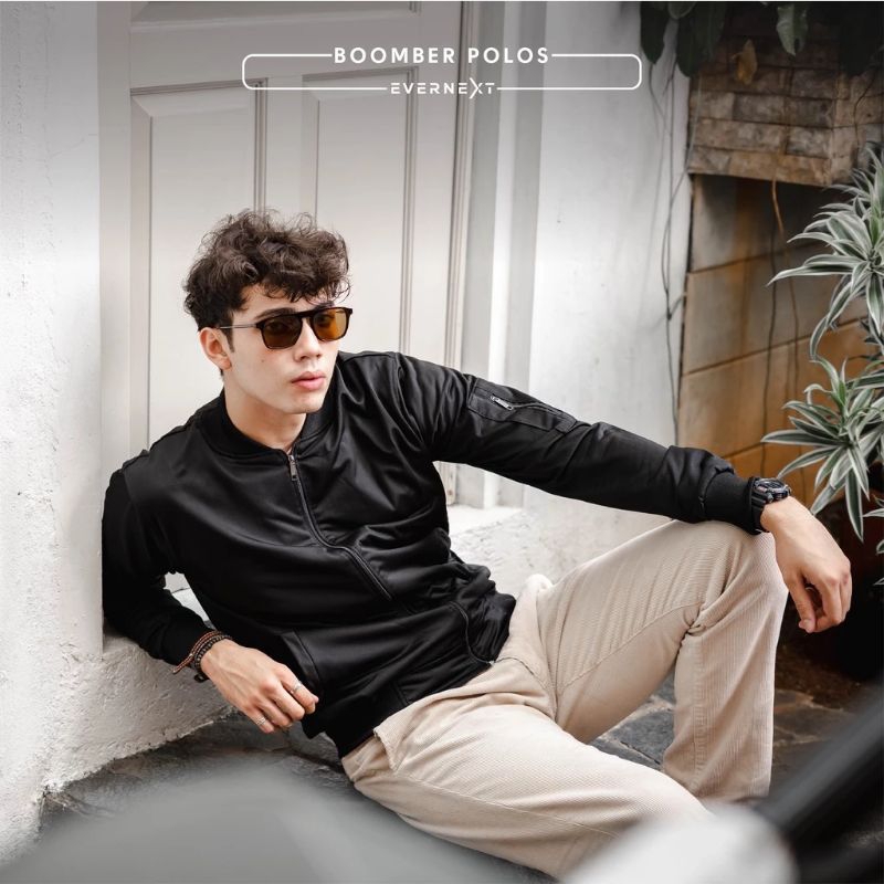 Jual Bomber Polos Pria: Jaket Casual & Stylish untuk Aktivitas Sehari ...