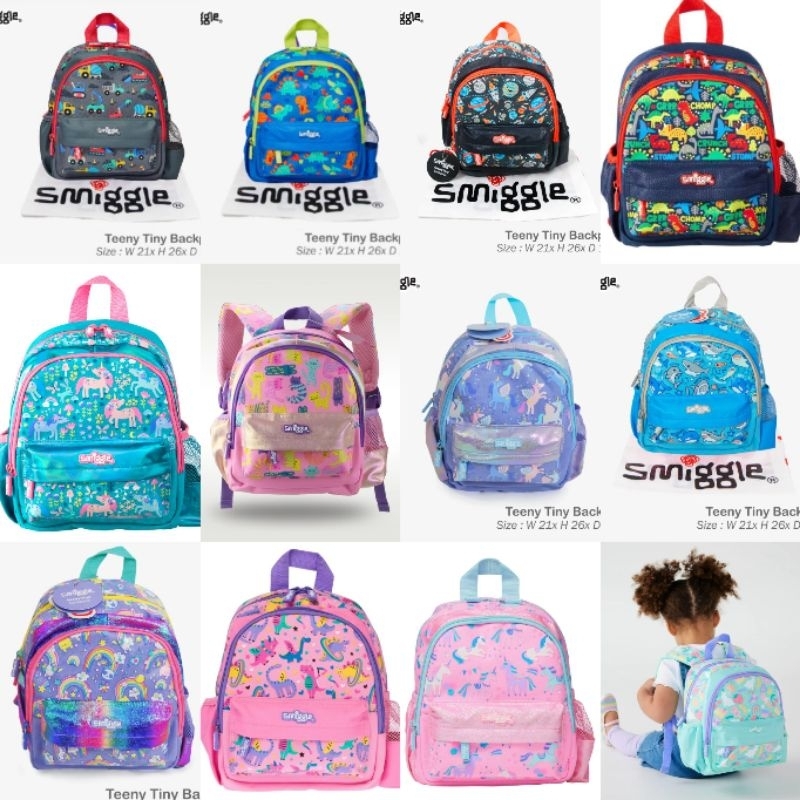Jual Smiggle Glide Teeny Tiny backpack umur 2-3 tahun | Shopee Indonesia