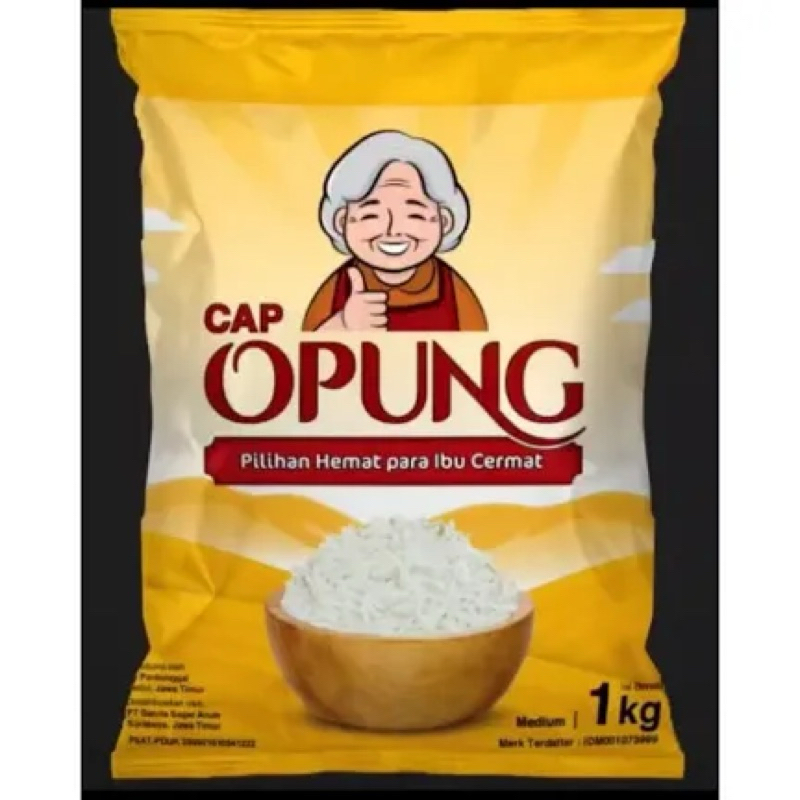 Jual Beras Bramo cap Opung kemasan 1kg | Shopee Indonesia