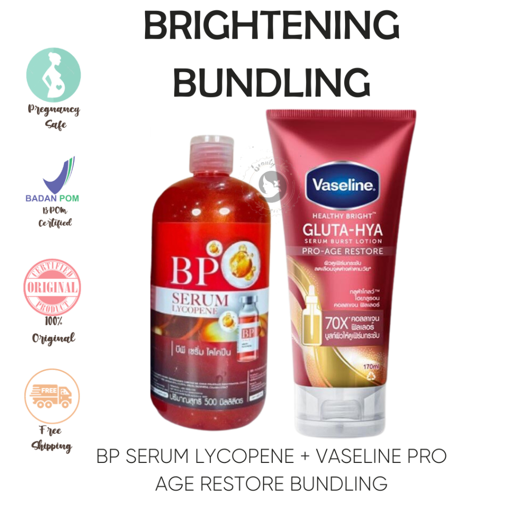 Jual BRIGHTENING BUNDLING - Vaseline Pro Age Restore & BP Serum ...