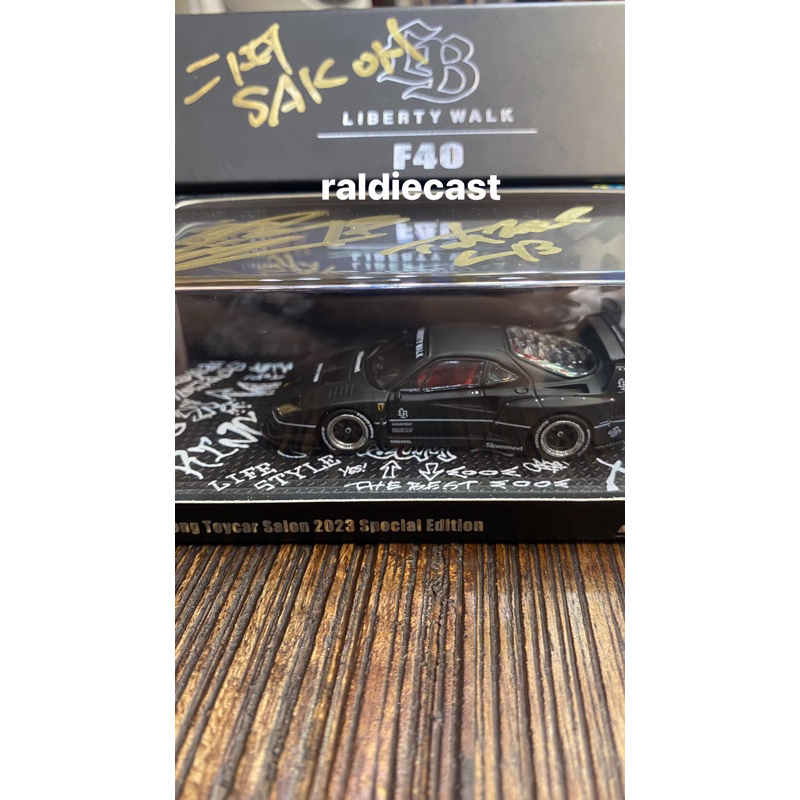 Jual Inno64 Inno LBWK Ferrari F40 Matte Black Hong Kong Toycar Salon ...