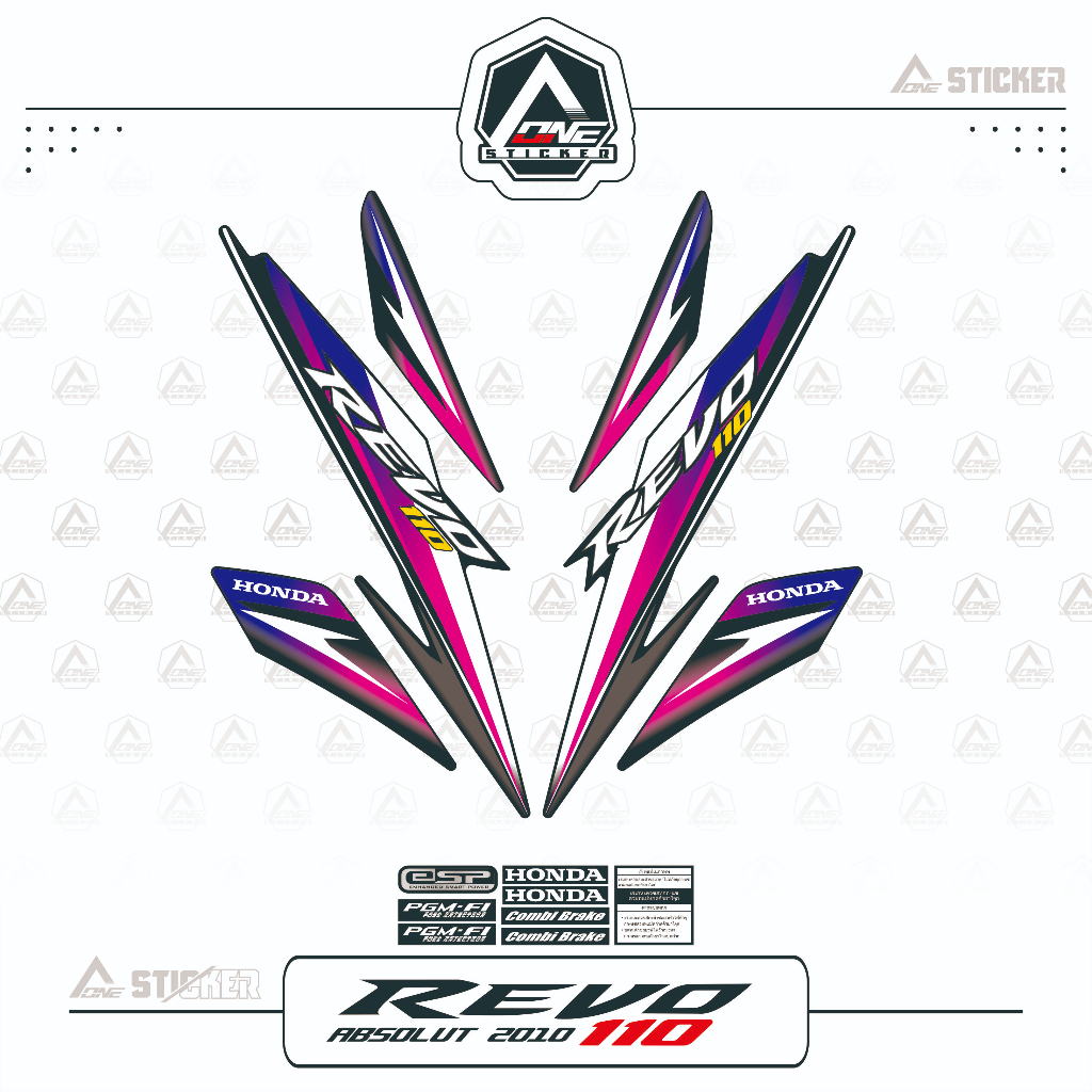Jual STRIPING ABSOLUTE REVO 110 2010 CW / 2 / 110 CW / STIKER REVO ...