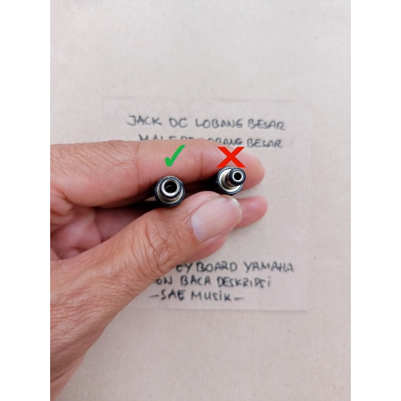 Jual Jack DC Keyboard YAMAHA Jek DC Keyboard YAMAHA Ukuran Besar ...