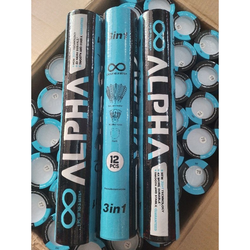 Jual Alpha Hitam 3in1 Shuttlecock Badminton | Shopee Indonesia