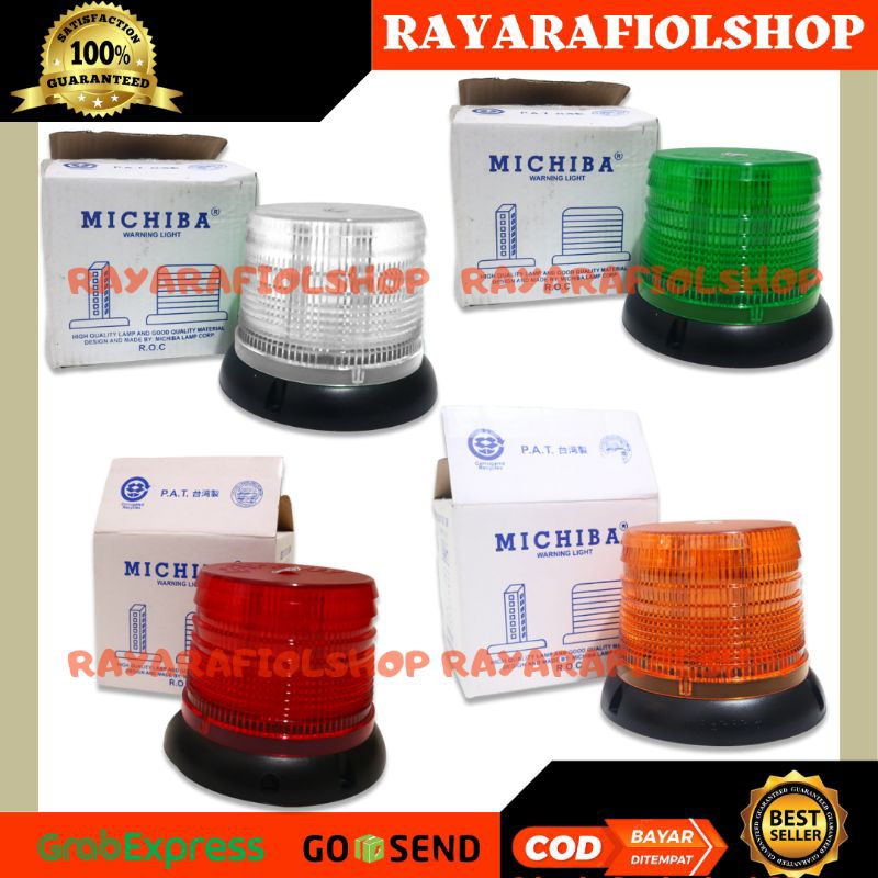 Jual Lampu Rotari Michiba 1 Mode 12-24volt Lampu Rotary Warning Light ...