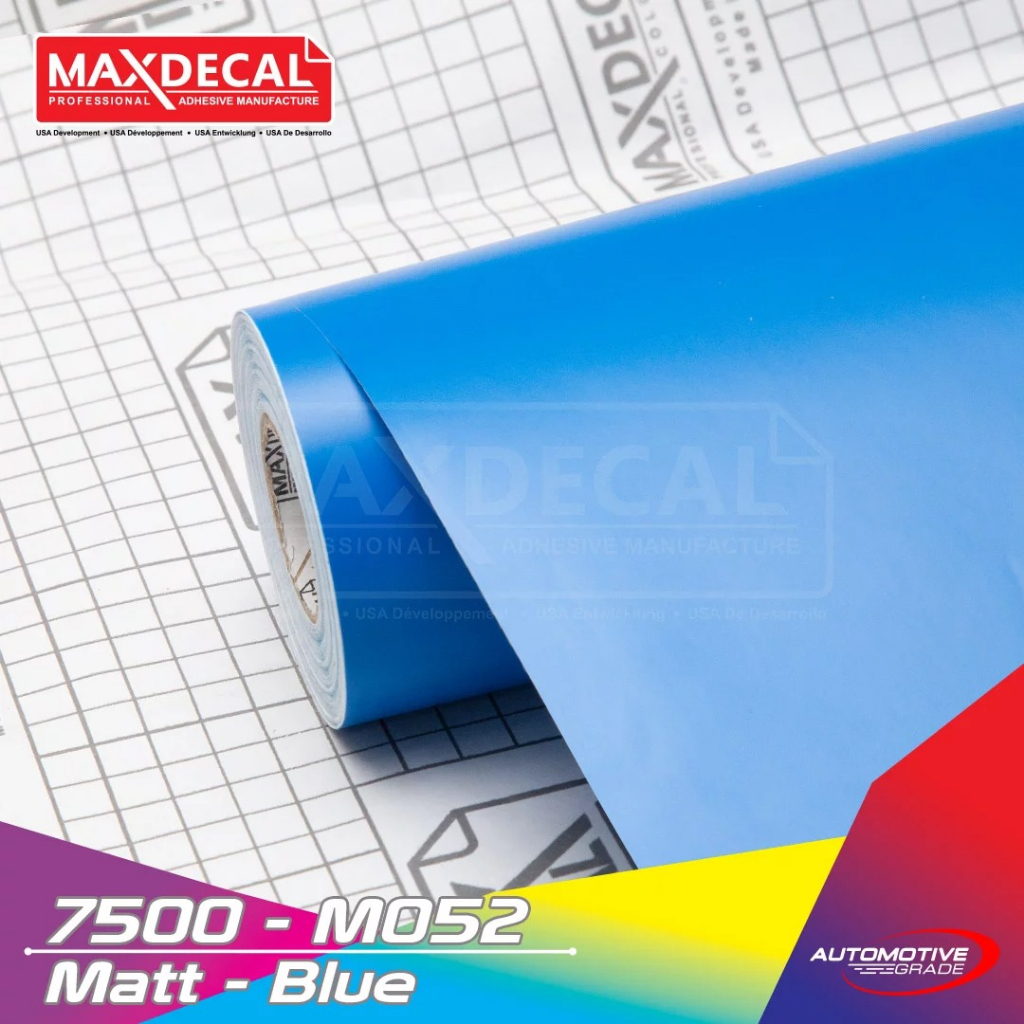 Jual Sticker Stiker Skotlet Maxdecal Max Decal Matt Blue Biru Doff 7500 ...