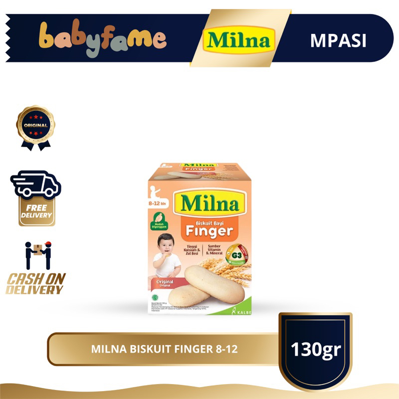 Jual MILNA BISKUIT BAYI FINGER | 52GR | BISKUIT BAYI | Shopee Indonesia