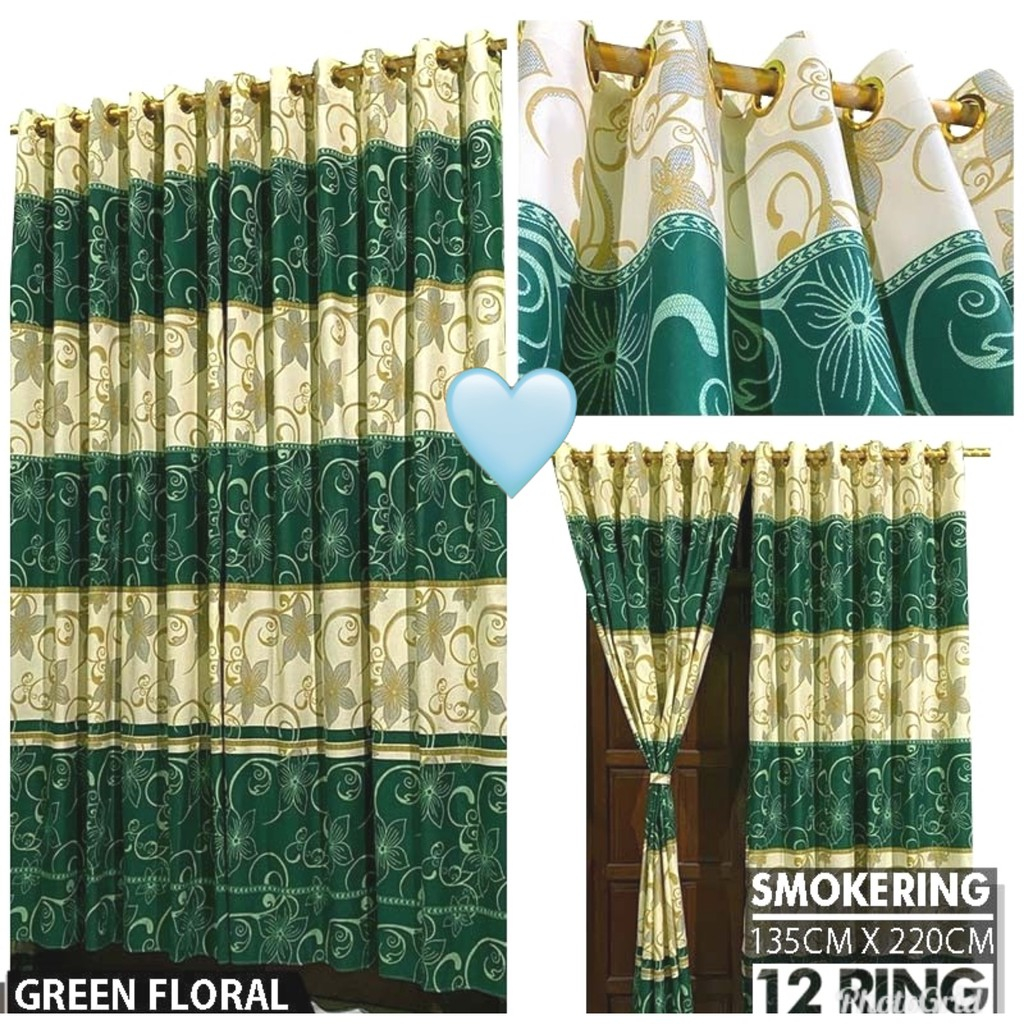 Jual Gorden Smokring 12 RingTirai Pintu Dan Jendela Hordeng Batik ...