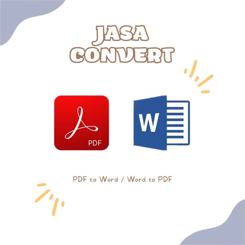Jual Jasa Convert | Jasa Mengubah Format File / Dokumen | PDF / Word ...
