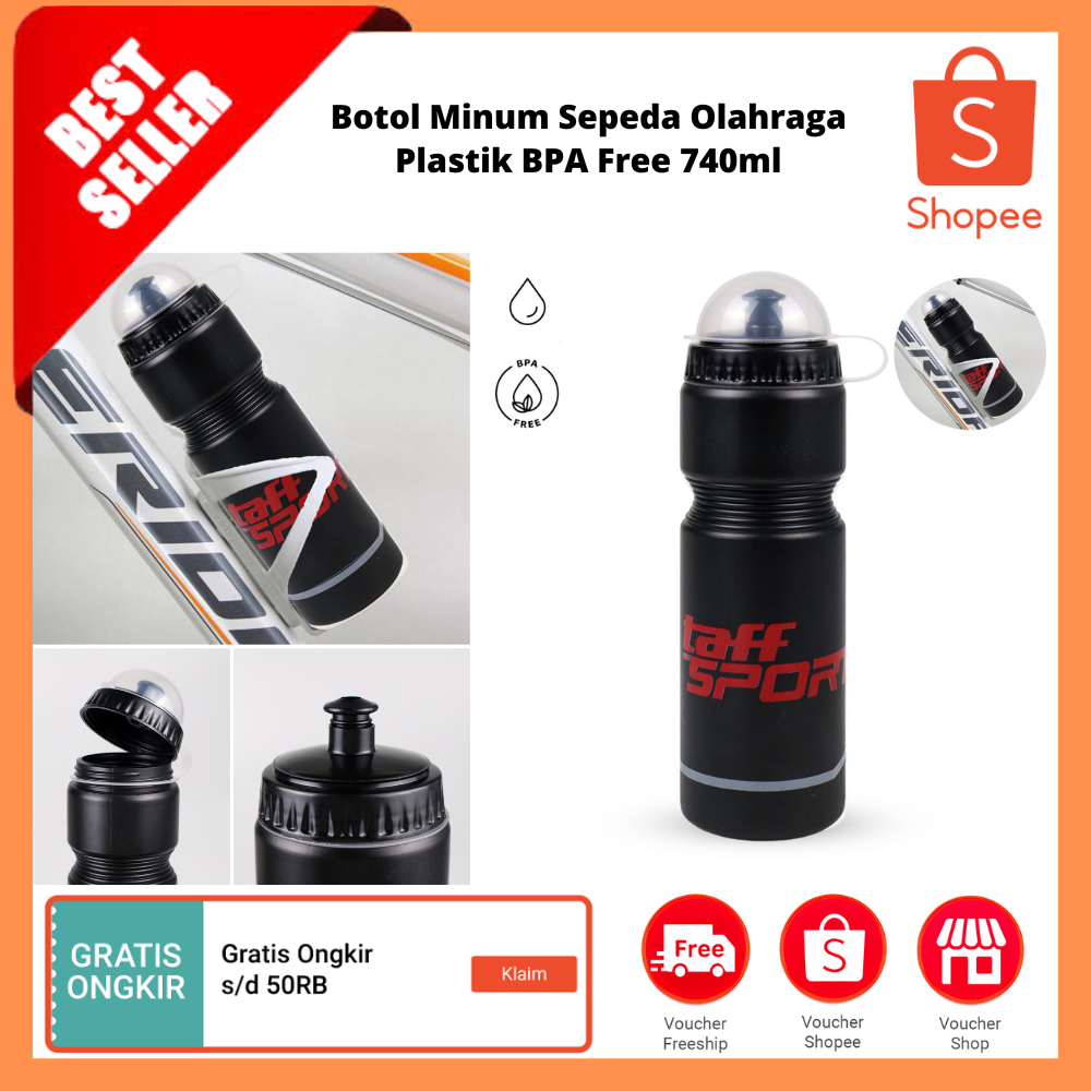 Jual Botol Minum Sepeda Olahraga Plastik BPA Free 740ml / Botol air ...