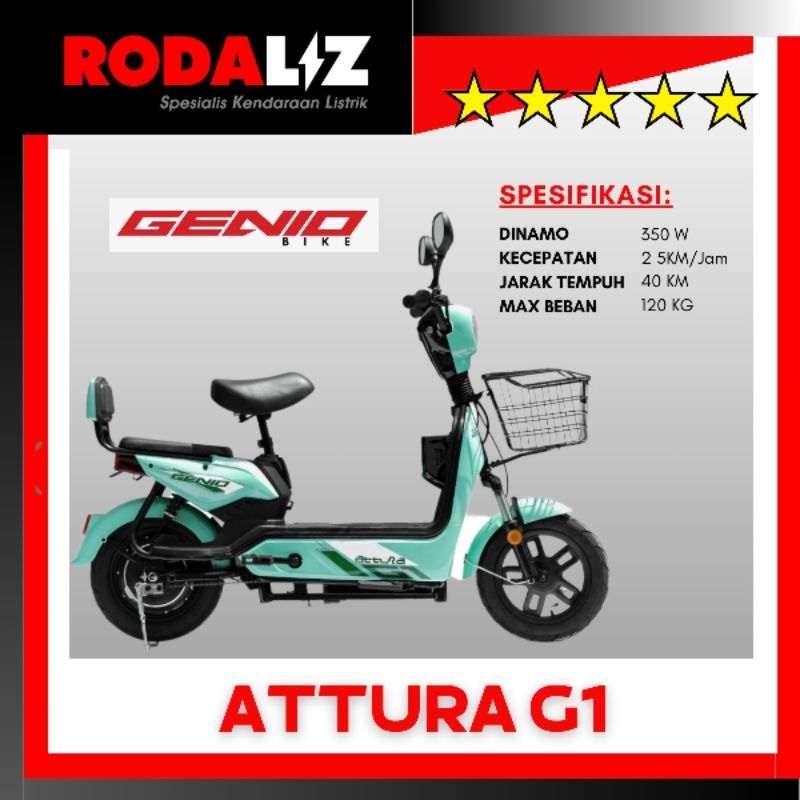 Jual Sepeda Listrik Ekonomis Genio Attura G1 | Shopee Indonesia Jual Sepeda Listrik Ekonomis Genio Attura G1 | Shopee Indonesia