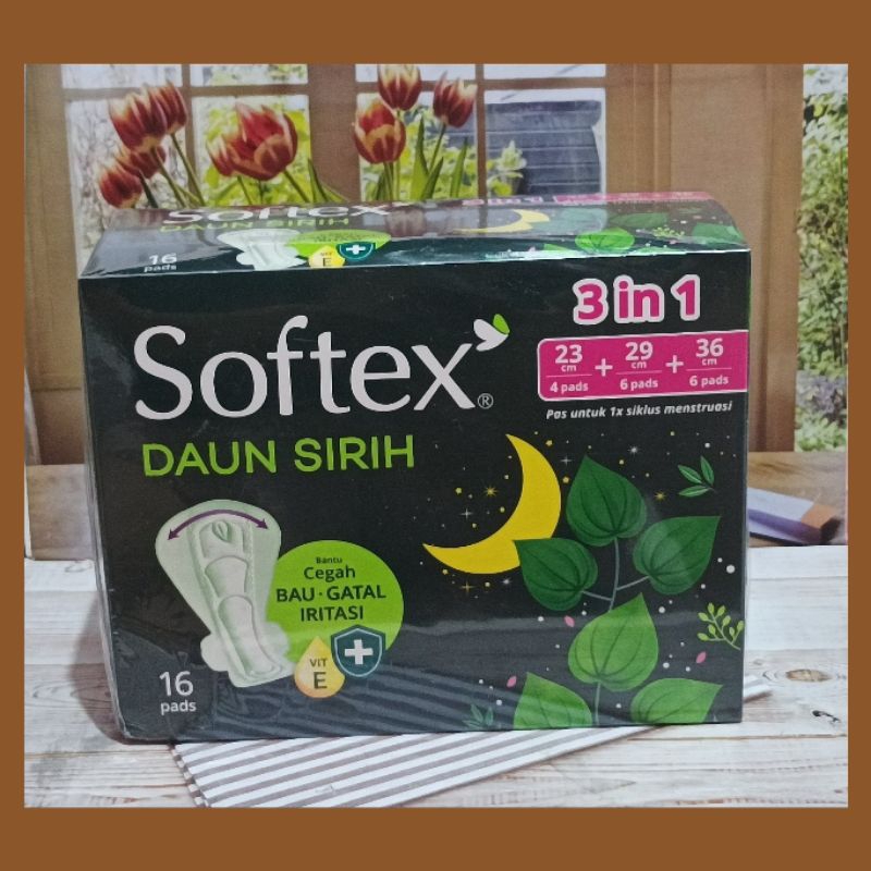 Jual Softex Daun Sirih 3 in 1 Pembalut Wanita | Shopee Indonesia