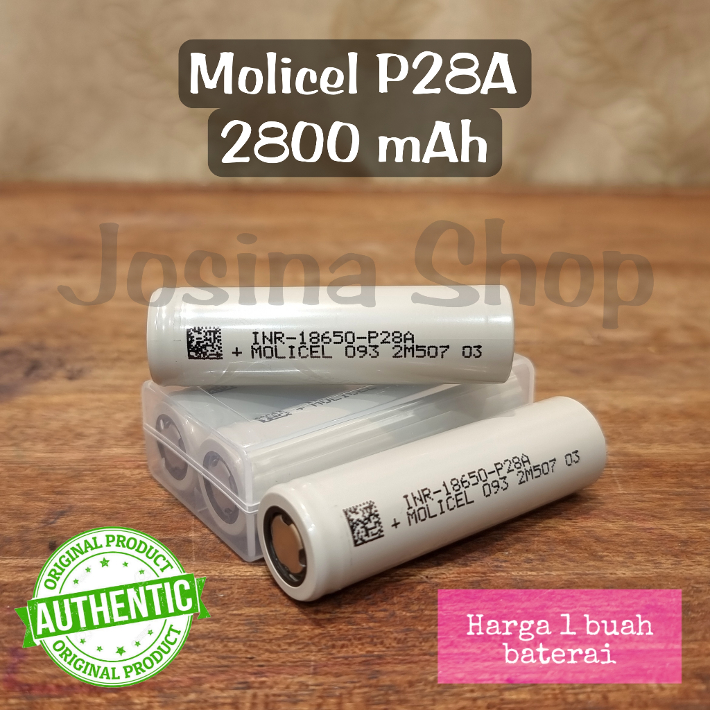 Jual Baterai 18650 Molicel P28A - 2800 mAh 35 A | 100% Original ...