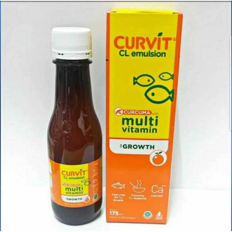 Jual CURVIT CL EMULSION 175 ML ED 05-2025./HARGA PERBOTOL | Shopee ...