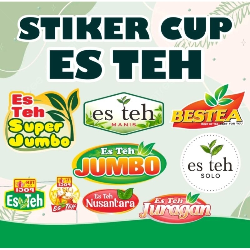 Jual stiker es teh all varian pilih di variasi | Shopee Indonesia