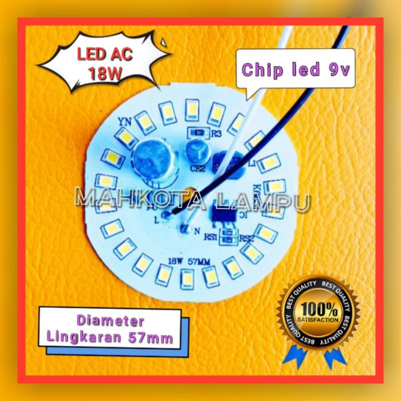 Jual PCB LAMPU LED AC 18W PUTIH SUPER TERANG D56MM | Shopee Indonesia
