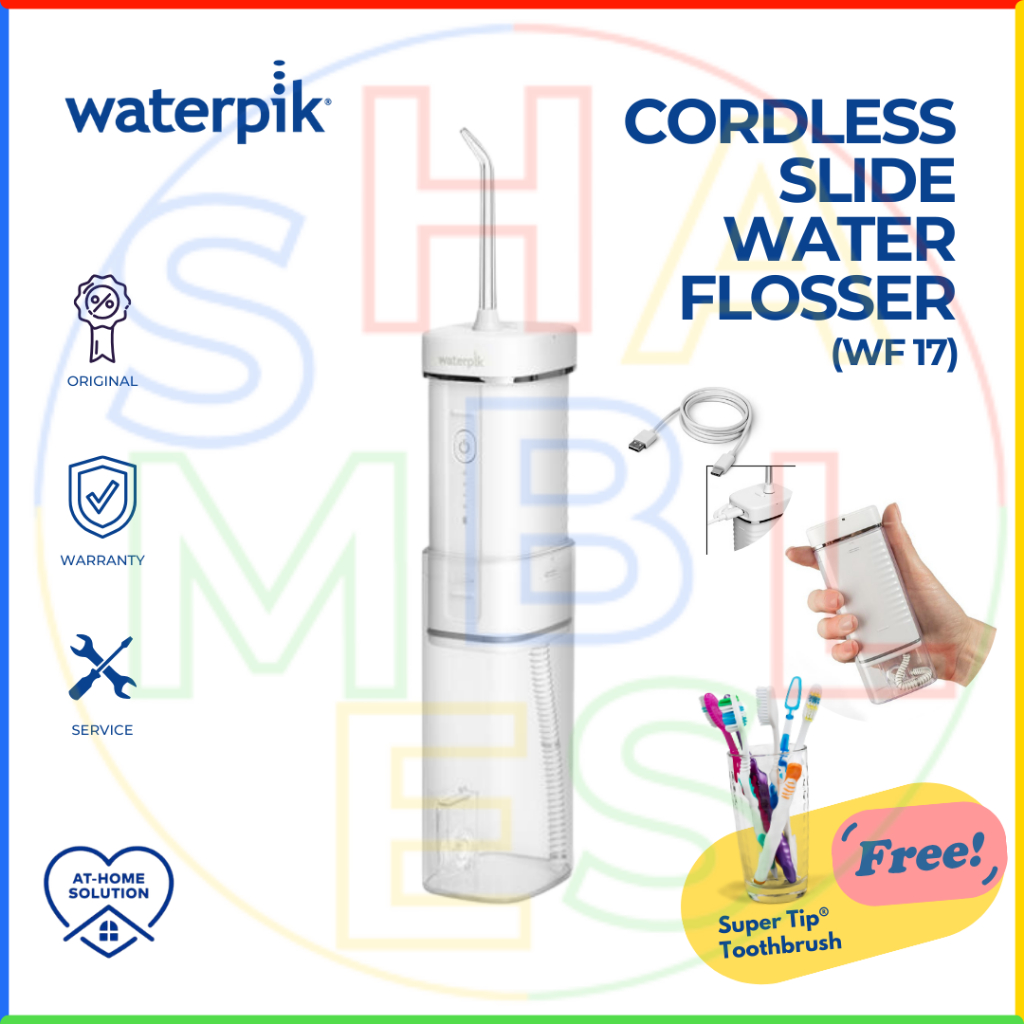 Jual Waterpik Water Flosser Cordless Slide WF 17 Oral Irrigator Unit ...