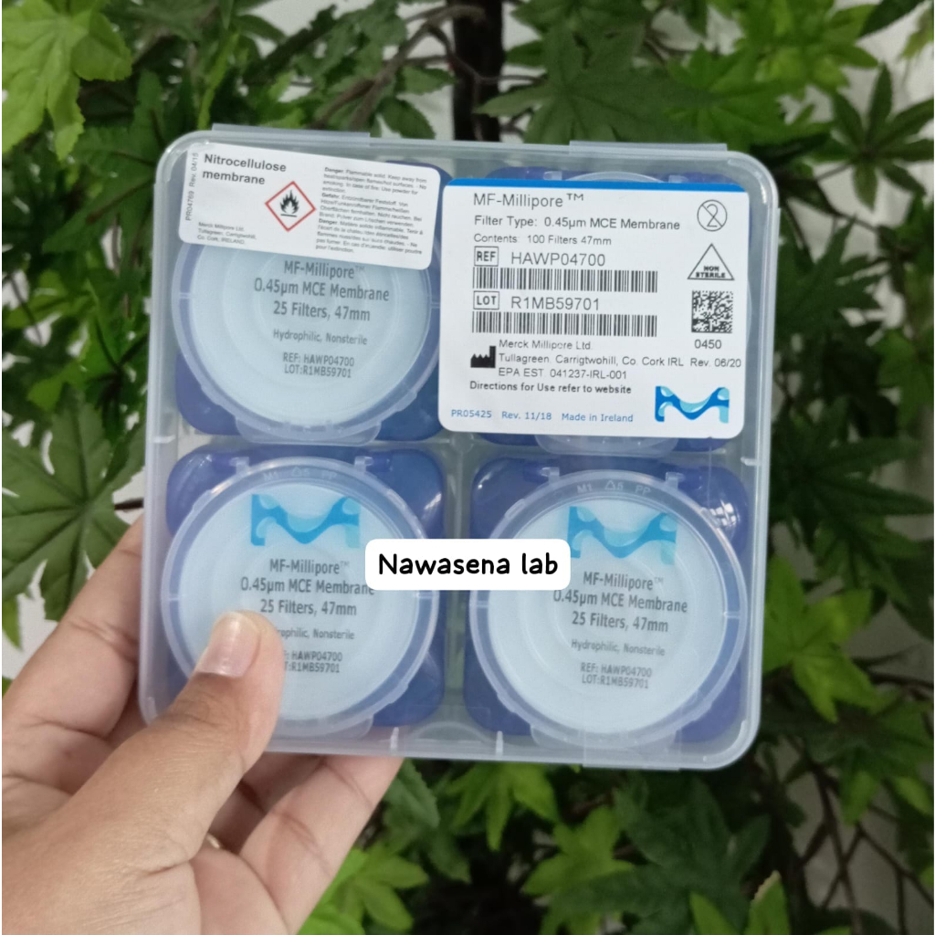 Jual Millipore HAWP 04700 Membrane Filter Hydrophilic Pori 0.45Um 47mm ...