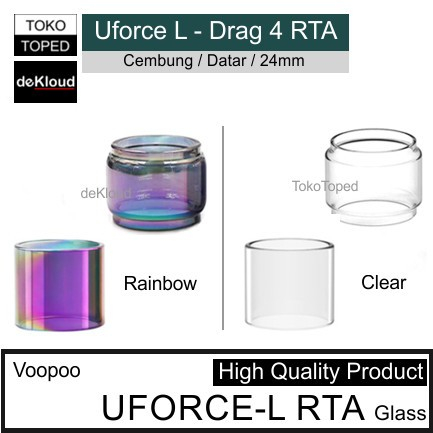 Jual UFORCE-L RTA Replacement Glass | 24mm Drag 4 kaca gelas tabung 24 ...