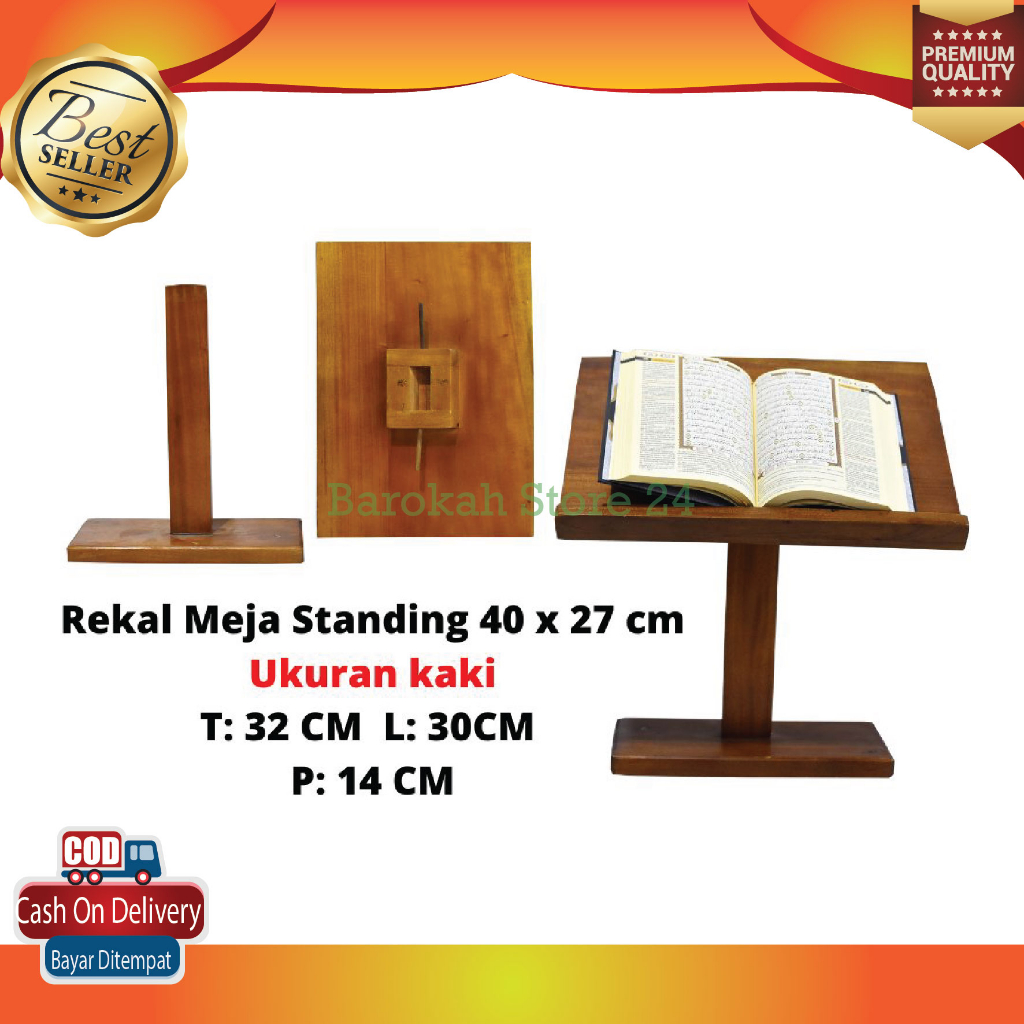 Jual Meja Baca Al Qur’an Standing Baca Al Quran Stand Rekal Alqur’an ...