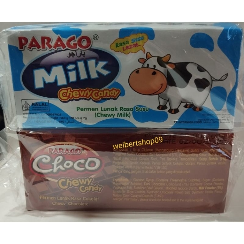 Jual permen lunak parago chewy candy box( isi 80 pc) | Shopee Indonesia