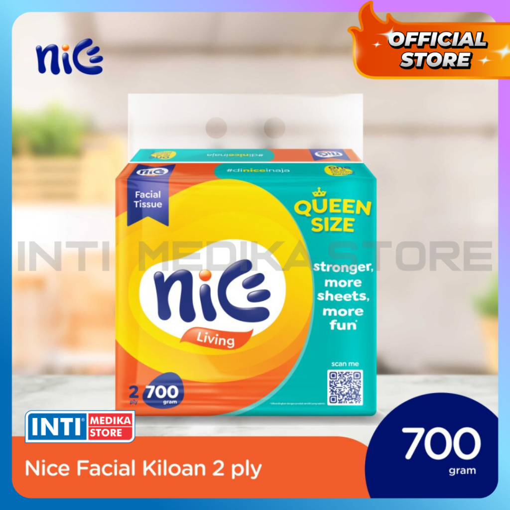 Jual NICE - Facial Tissue 2 Ply 700 gram | Tissue Nice | Tisu Wajah ...