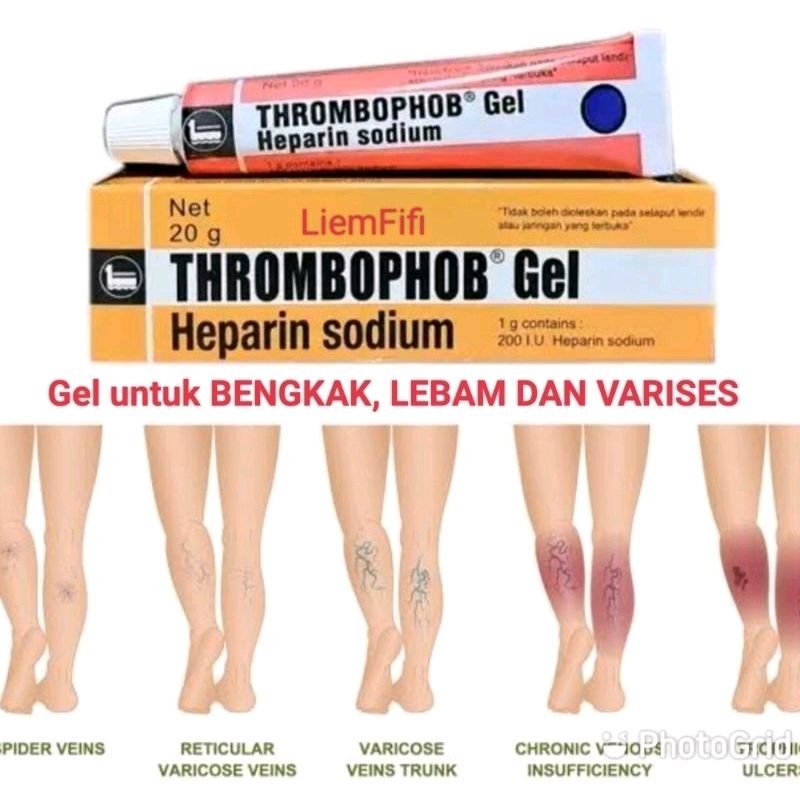 Jual Thrombophob Gel 20 gr Thrombopob Gel atasi Varises Bengkak Lebam ...