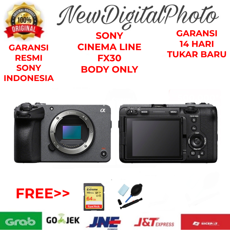 Jual Sony FX30 Body Only Compact Cinema Line Camera Sony FX-30 GARANSI ...