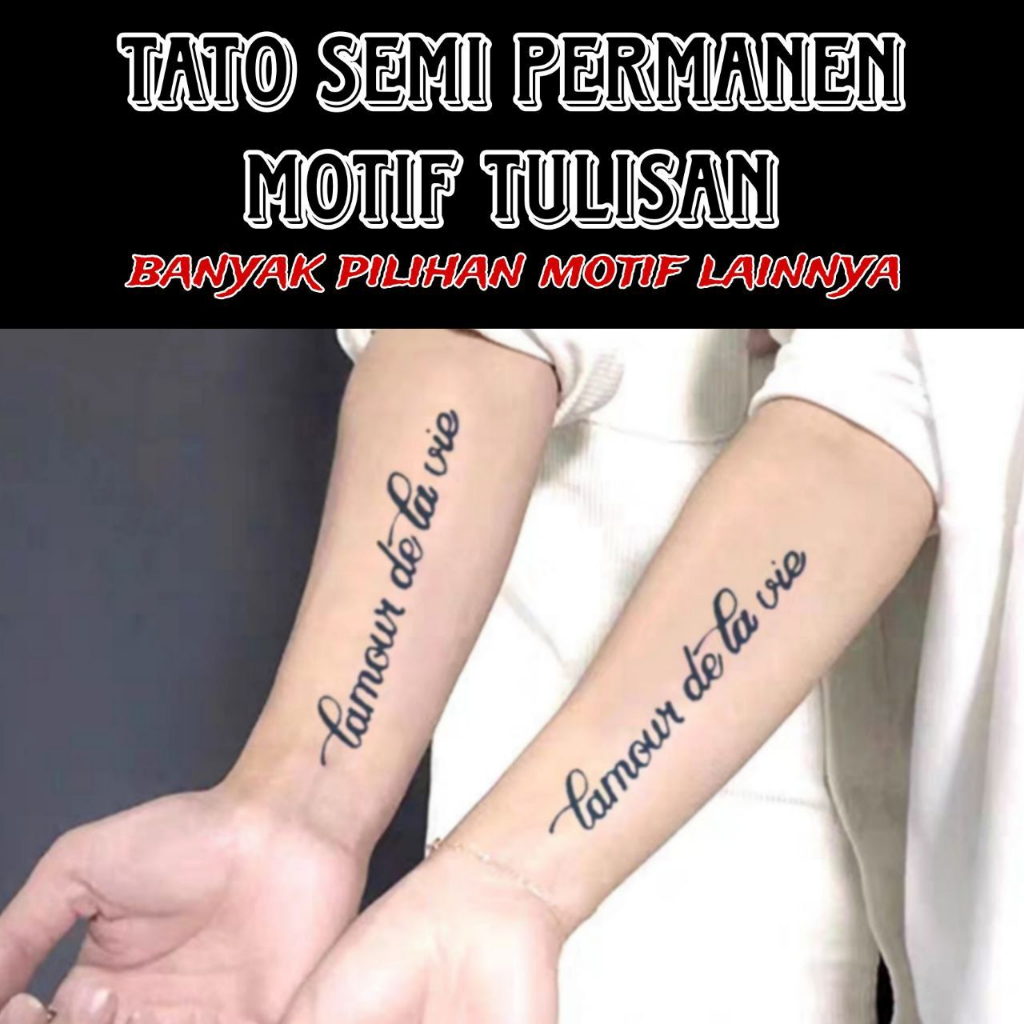 Jual Tatowinner - Tato Tulisan UK 18x11cm - Tato temporer semi ...