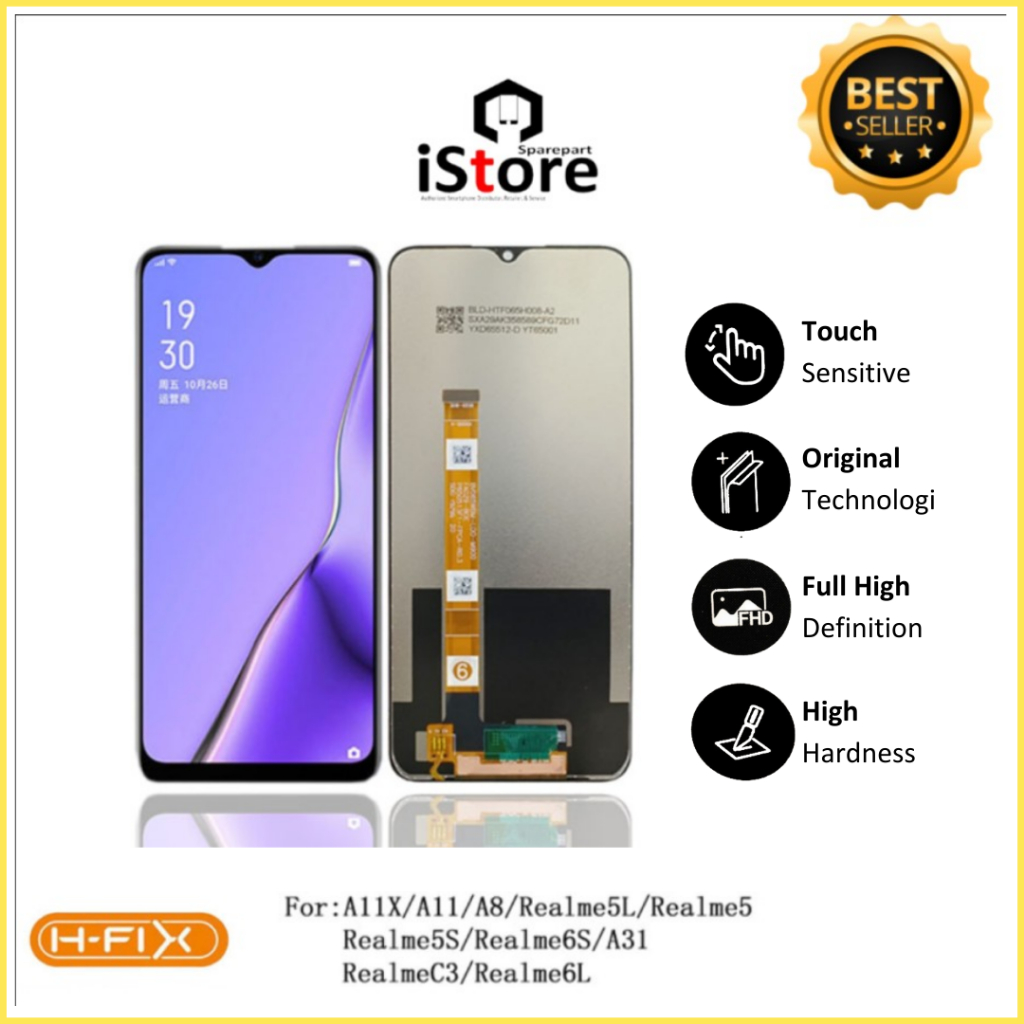 Jual LCD OPPO A11X / A11 / A8 / A31 / Realme C3 / Realme 5 / 5S FULLSET ...