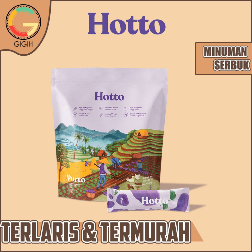 Jual MINUMAN MULTI GRAIN HOTTO PURTO OAT 1 POUCH ISI 16 SACHET | Shopee Indonesia