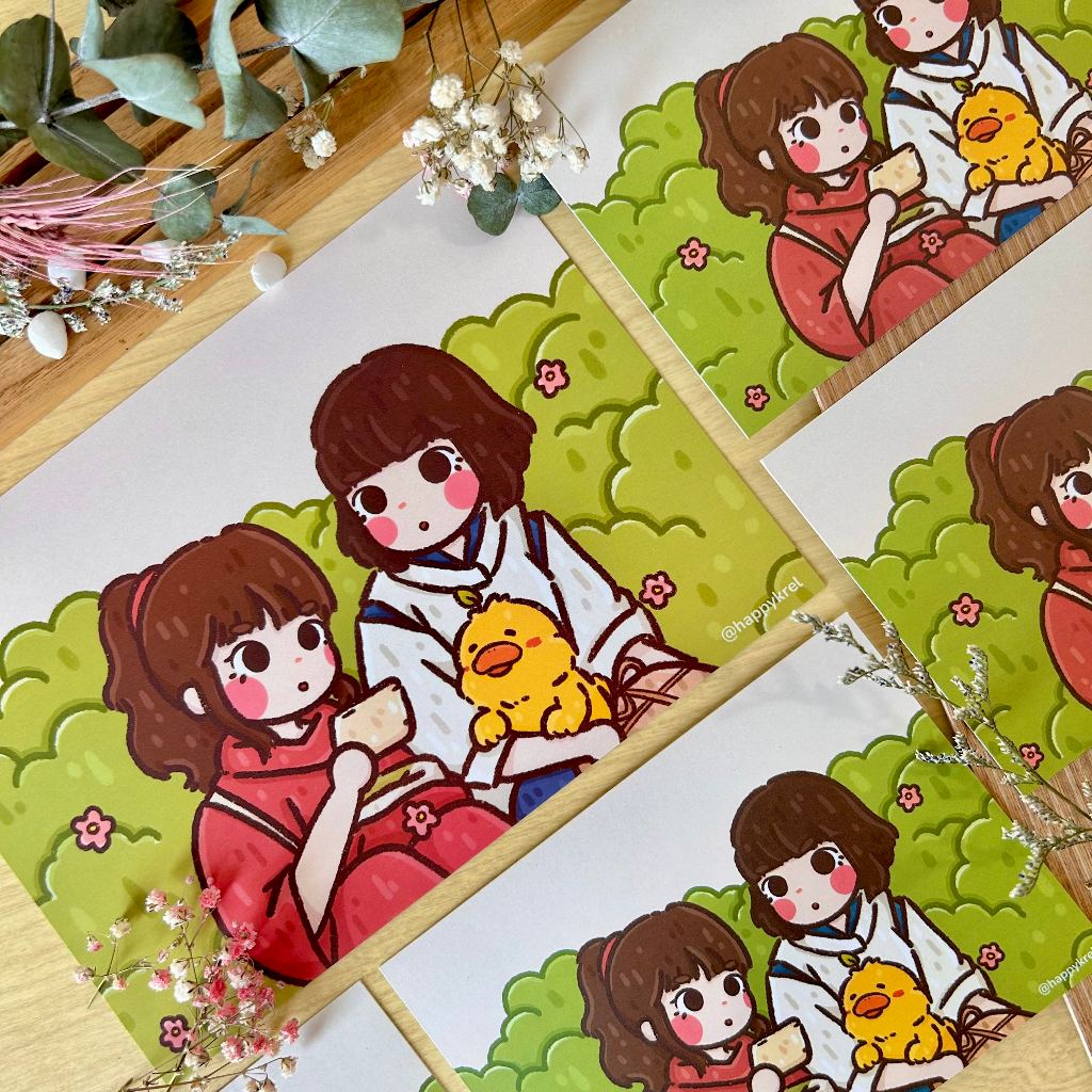 Jual Spirited Dunat - Art Prints | Postcards Spirited Away Ghibli ...