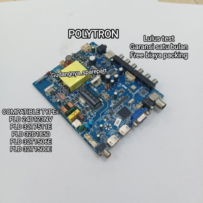 Jual MB TV LED POLYTRON PLD 24D123NV PLD24D123 NV MAINBOARD MOBO MODUL ...