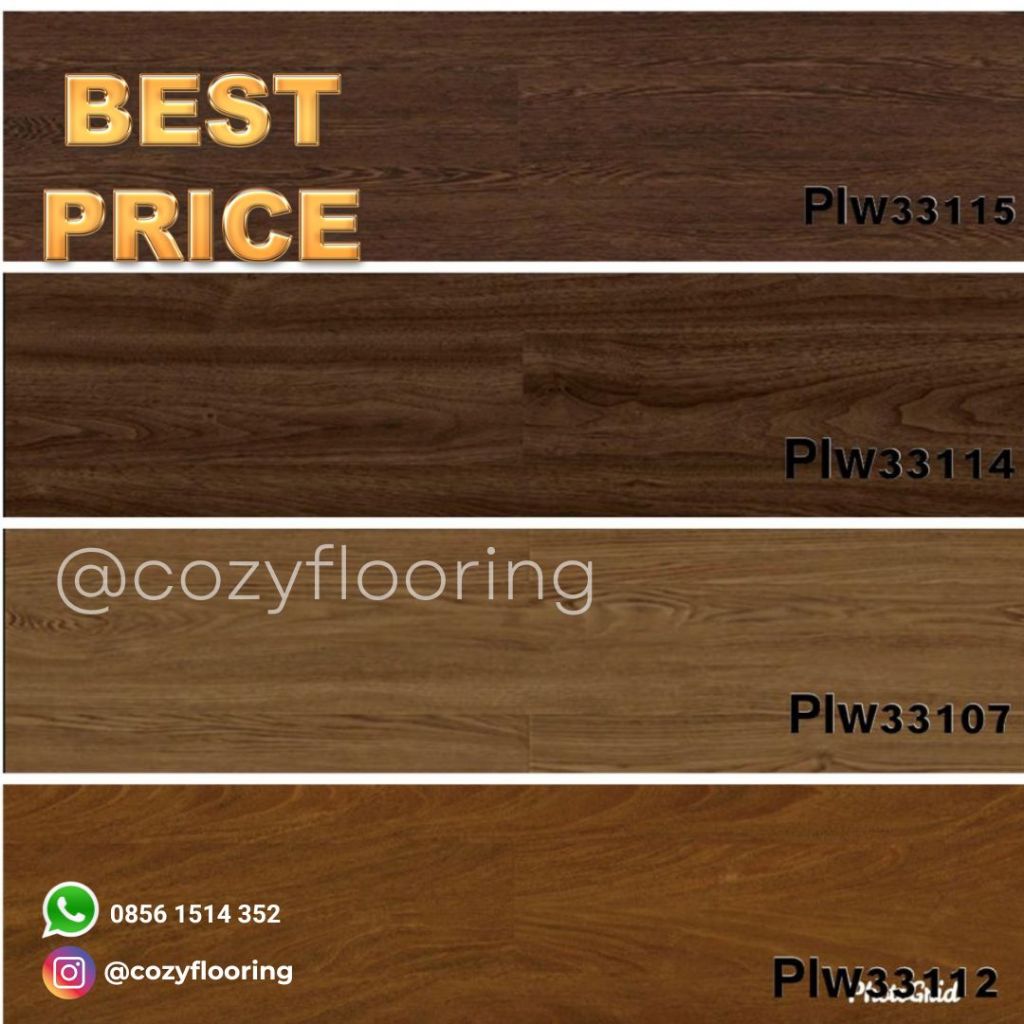 Jual Vinyl Plank Beyond Kode PLW Tebal 3mm I Vinyl Motif Wood | Shopee ...