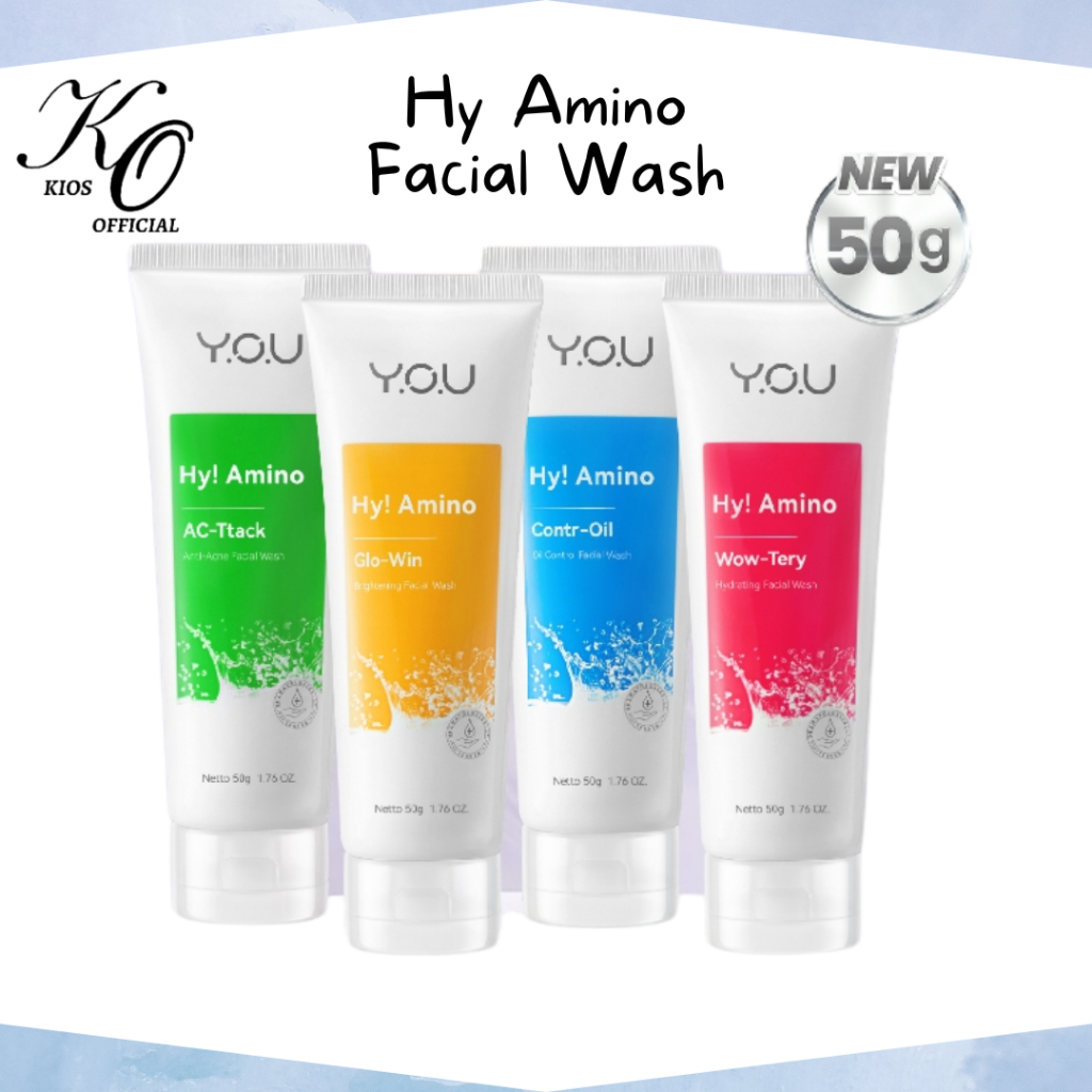 Jual You Hy! Amino Facial Wash | Brightening | Hydrating | Anti Acne | Oil Control | Bye ...