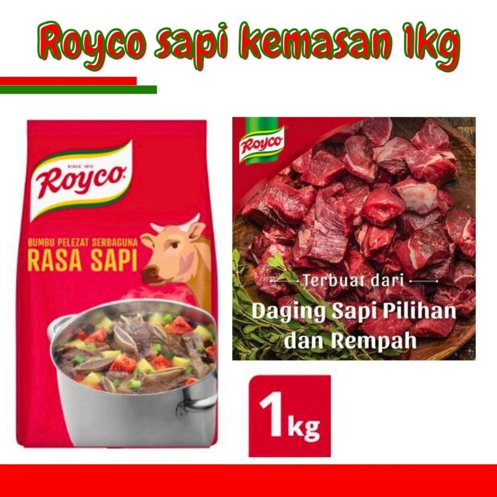Jual Royco Bumbu Pelezat Rasa Sapi 1kg | Shopee Indonesia