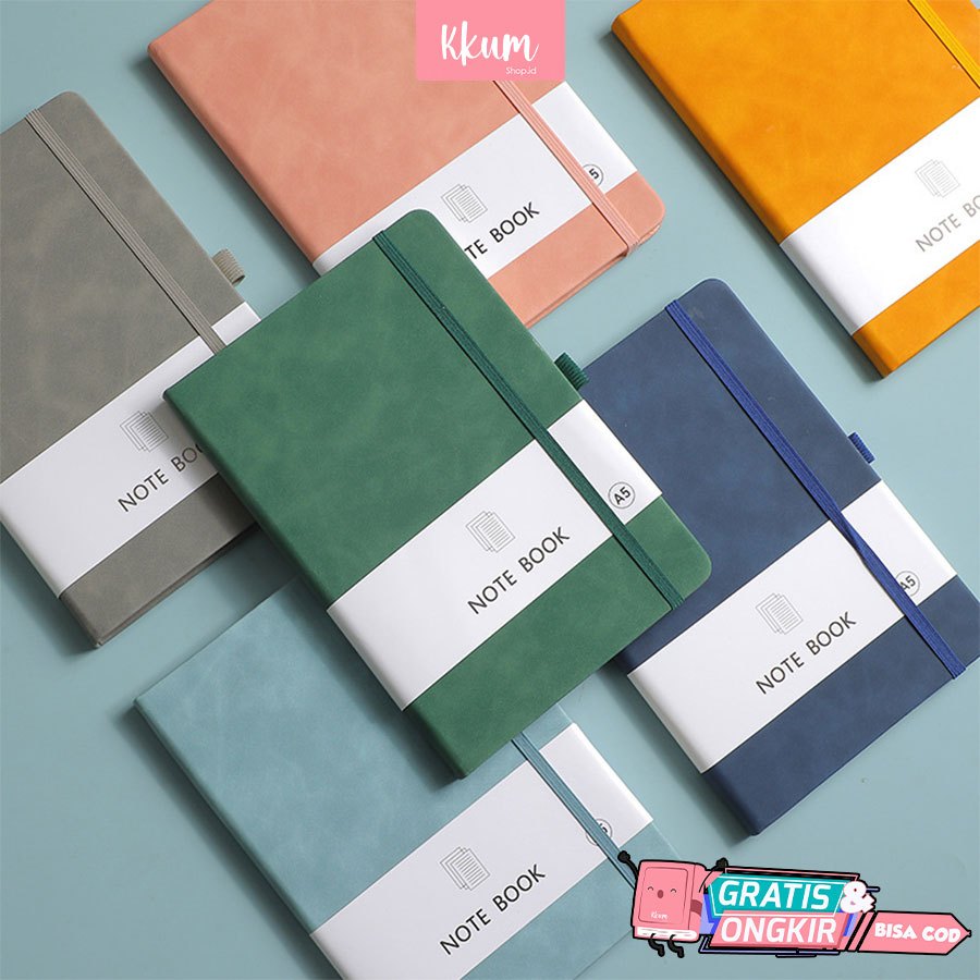 Jual 100 Lembar Notebook A5 A6 buku catatan/ Buku tulis agenda tali ...