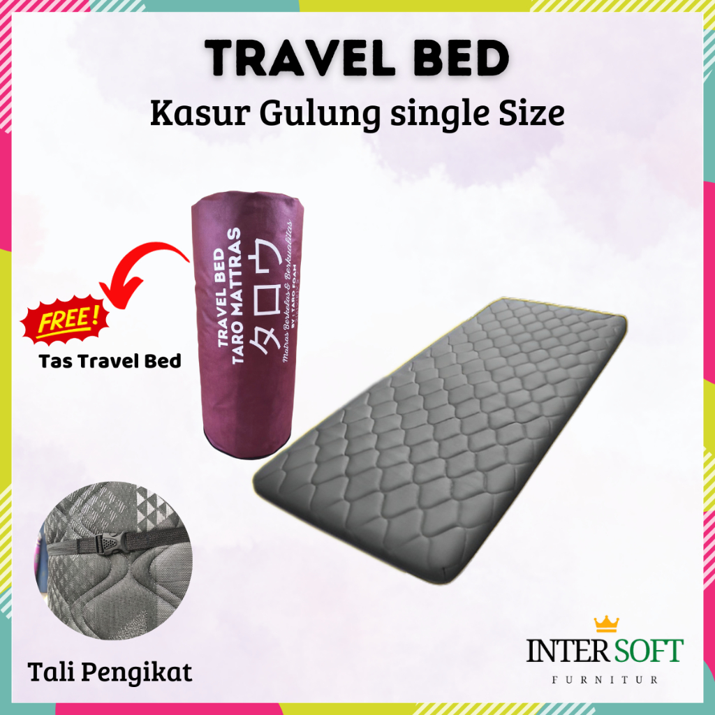 Jual Travel Bed - Matras Gulung Single Size Ukuran 200 x 80 Cm Teba 4 ...