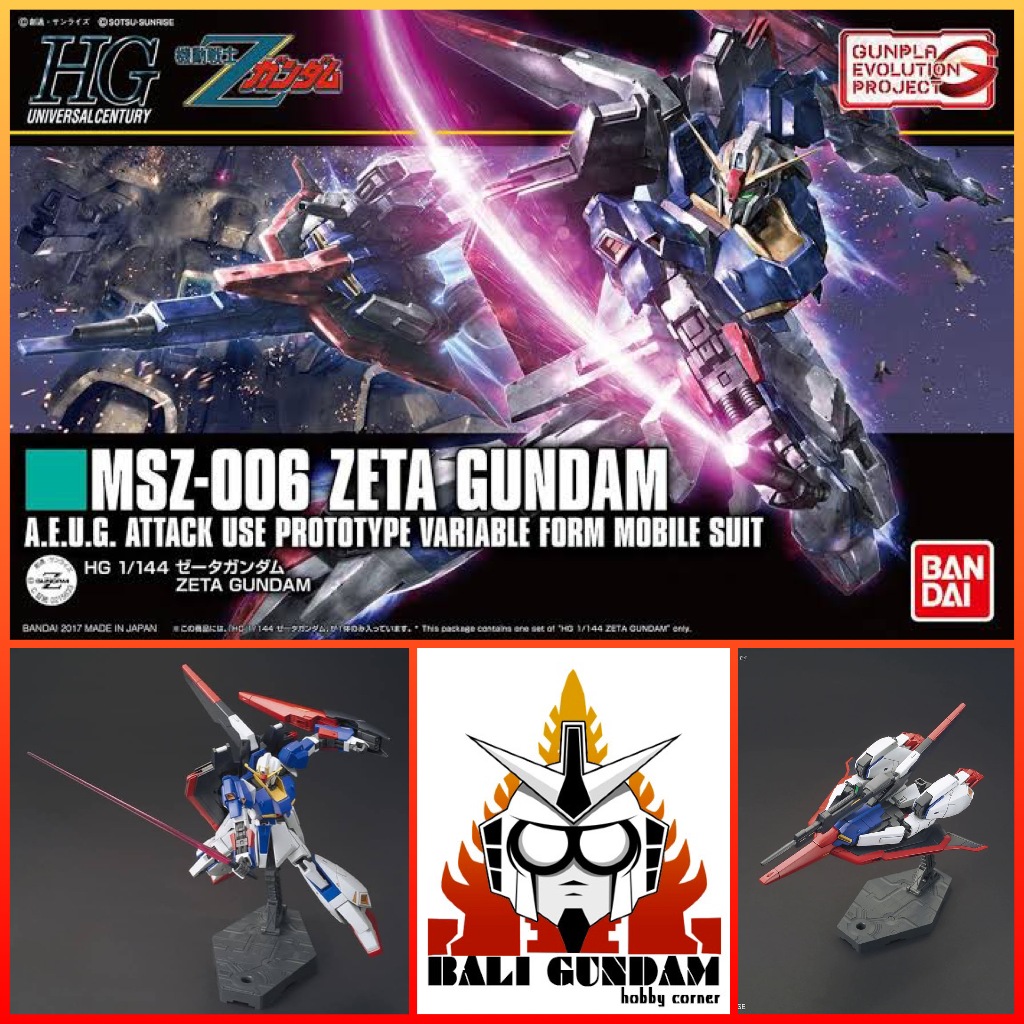 Jual HG 1/144 MSZ-006 ZETA GUNDAM EVOLUTION VER Bali Gundam Hobby Corner Bandai Original ...