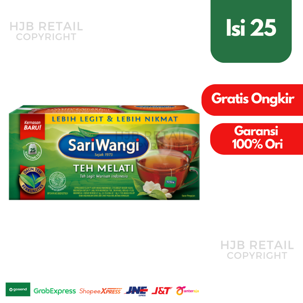 Jual Sariwangi Teh Melati Isi 25 / Sariwangi Jasmine Tea | Shopee Indonesia