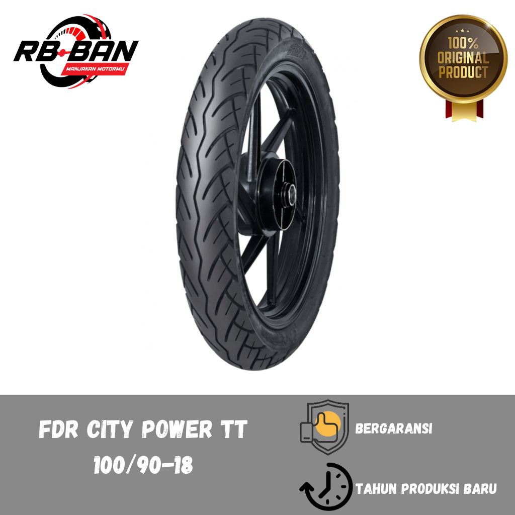 Jual FDR CITY POWER Ukuran 100/90 Ring 18 Ban Motor Tube Type | Shopee ...