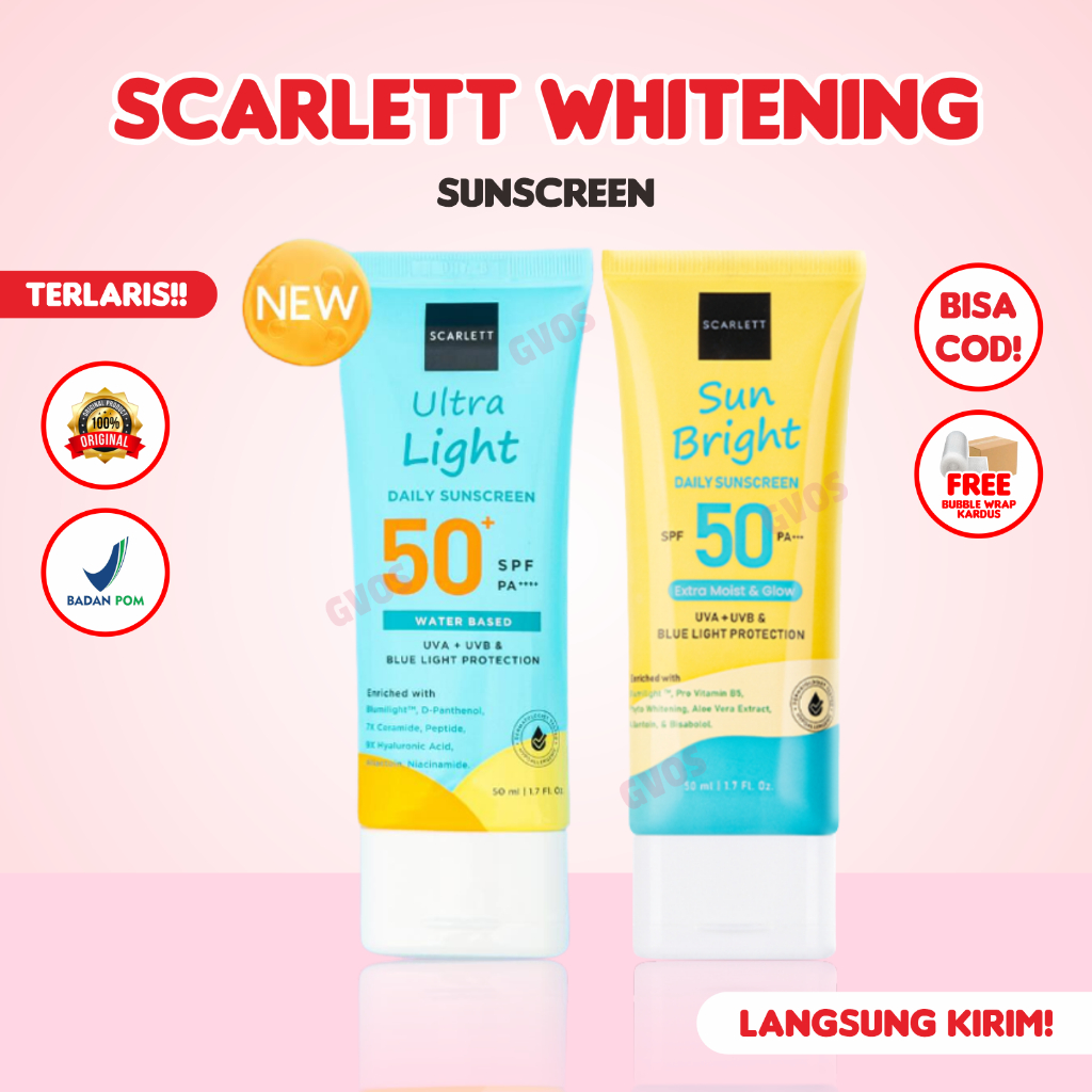 Jual Scarlett Whitening [SALE] COD Scarlet Original BPOM SUN BRIGHT ...
