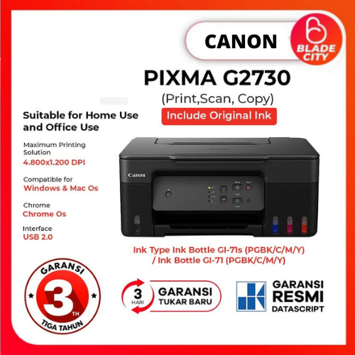 Jual Printer Canon PIXMA Ink G2730 All in One (Print, Scan, Copy ...