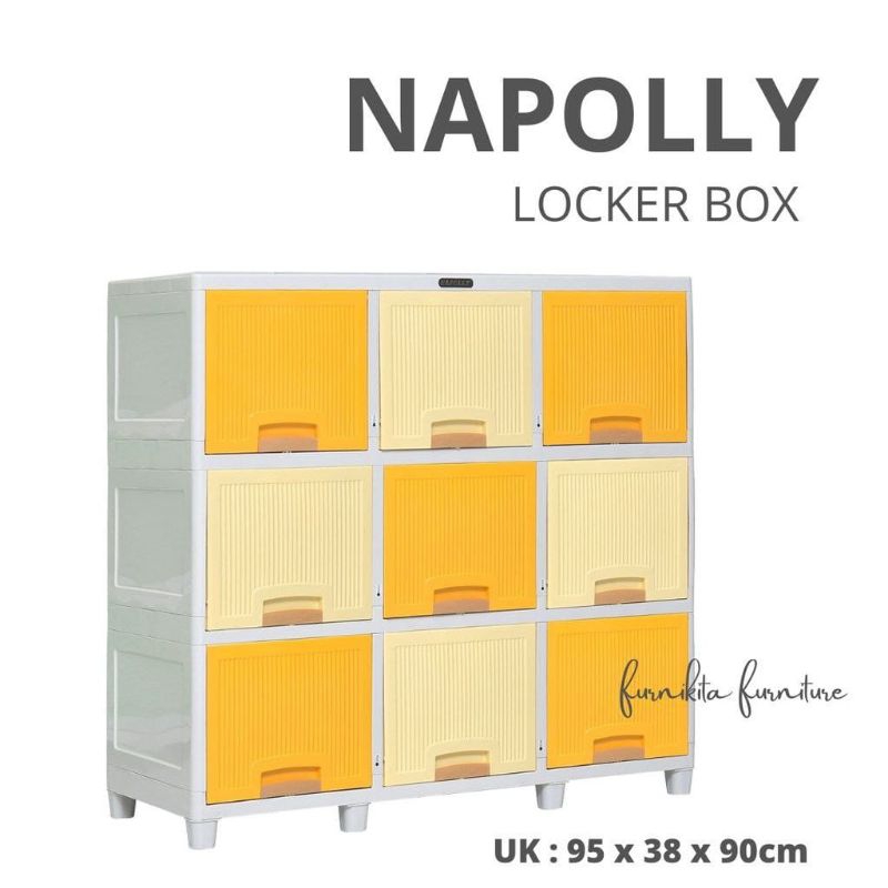 Jual Ready locker box napolly 3309 Susun 3 x 3 Ready motif Kitty, lemon ...