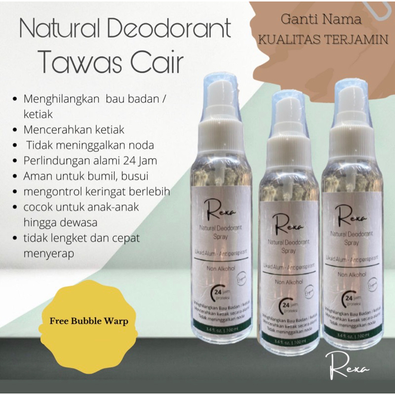 Jual deodorant tawas spray Rexa (ganti nama) | Shopee Indonesia