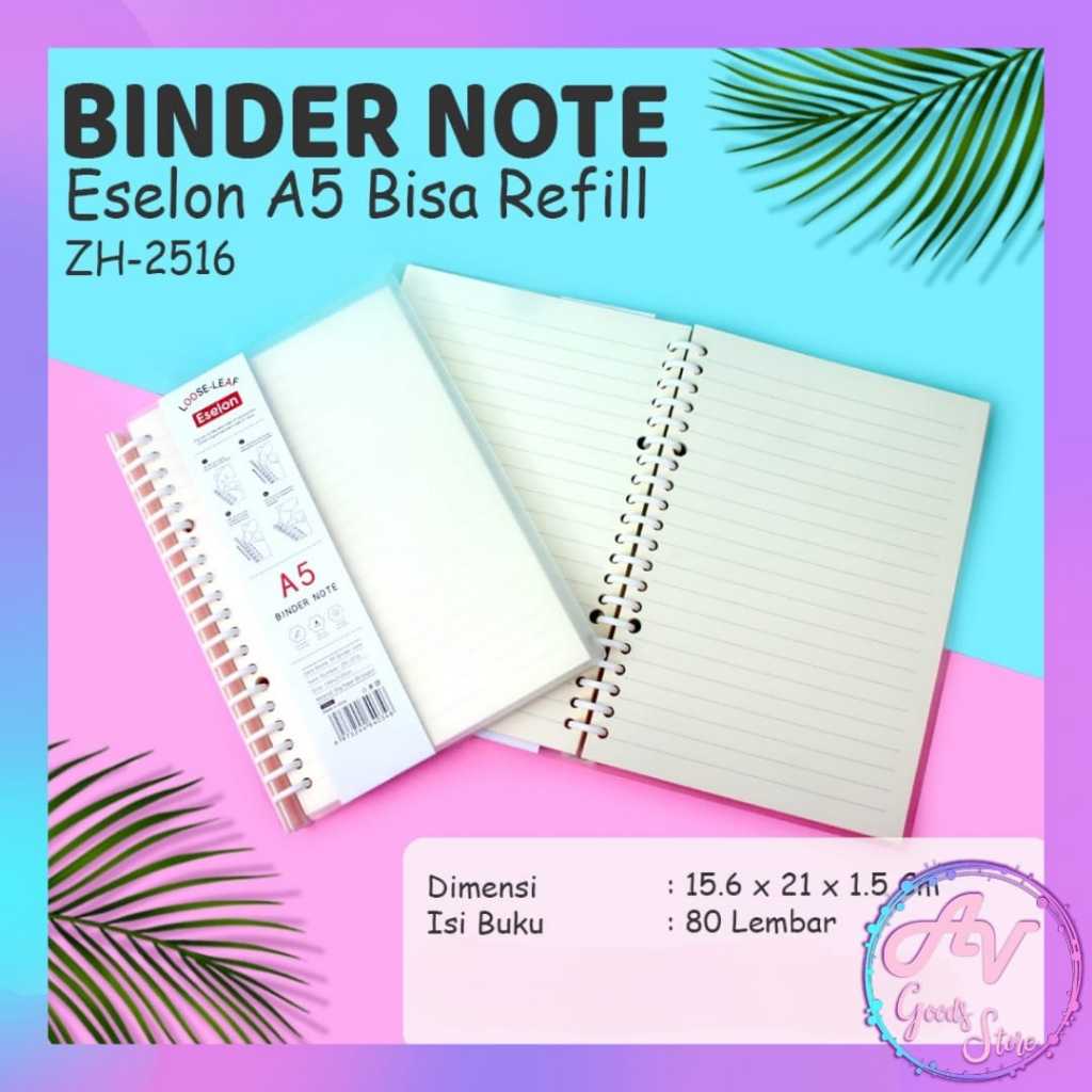 Jual Notebook Spiral REFILL 80lembar / Binder Note A5 B5 Eselon Office ...