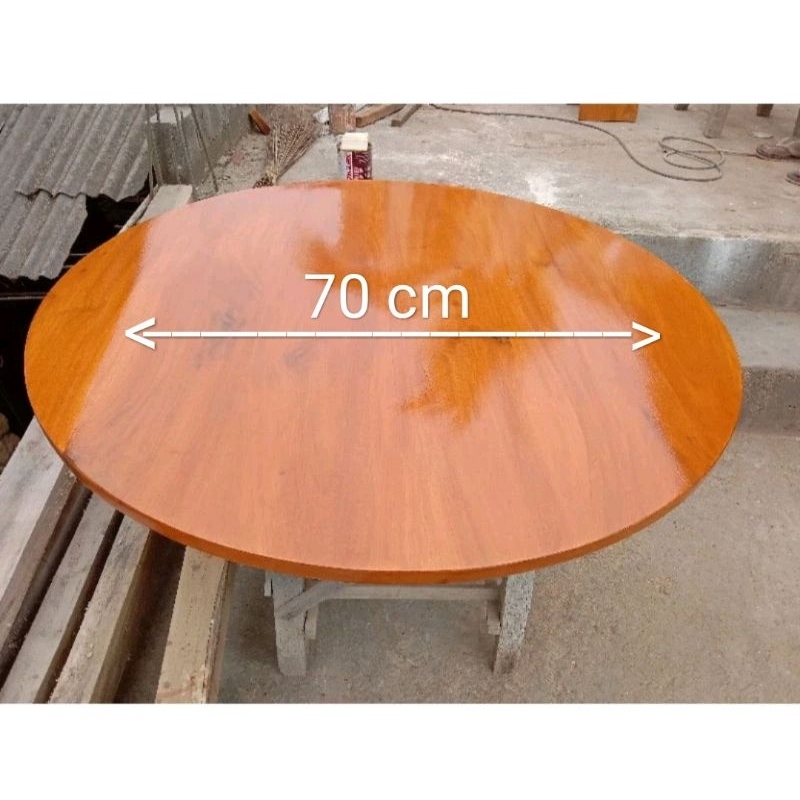 Jual Papan kayu Daun meja round wooden top table bahan meja 70cm ...